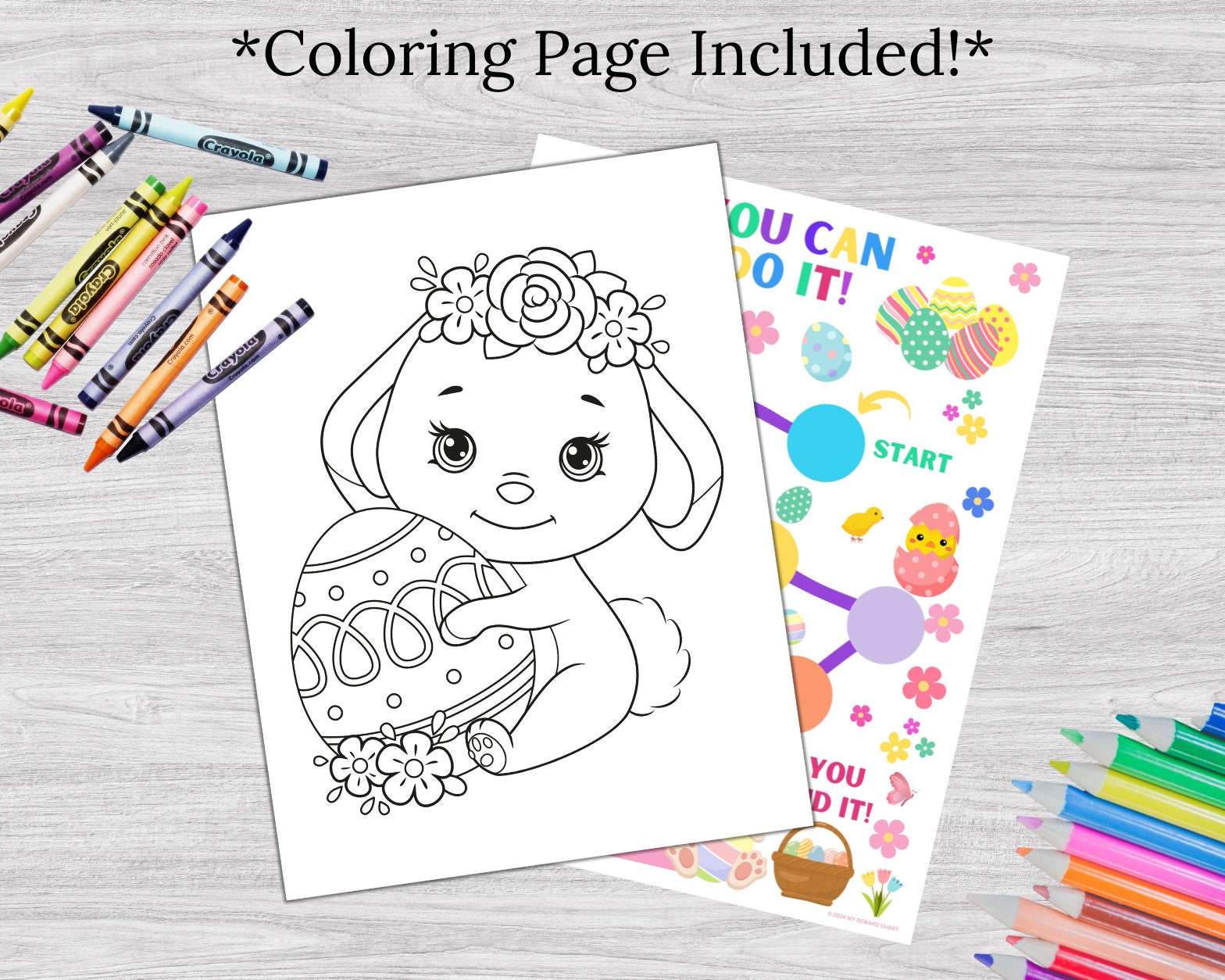 Easter Reward Chart, Kids Reward Chart, Classroom Goal Tracker, Habit ...