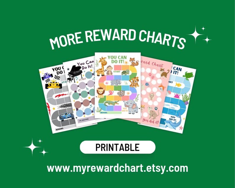 Zoo Animals Reward Chart: Kids Behavior & Potty Training (PDF) - Etsy