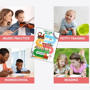Christmas Train Reward Chart: Holiday Behavior Tracker (digital ...