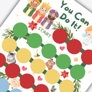 Nativity Scene Reward Chart, Printable Christmas Reward Chart, Kids ...