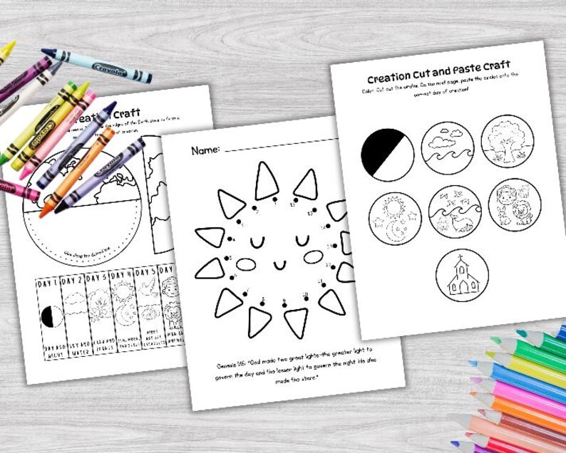 Bible Activity Pack, Preschool Bible Lessons, Church School Printables ...