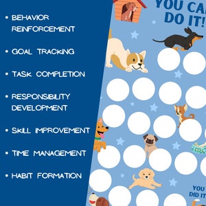 Puppy Dog Reward Chart: Kids Behavior Tracker (printable PDF) - Etsy