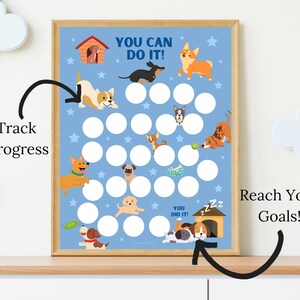 Puppy Dog Reward Chart: Kids Behavior Tracker (printable PDF) - Etsy