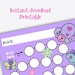 Butterfly Reward Sticker Chart, Toddler Reward Chart, Printable Potty ...