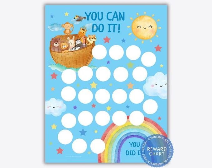 Noah's Ark Reward Chart: Christian Kids Activity (PDF & PNG) - Etsy Canada