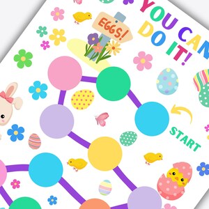 Easter Reward Chart, Kids Reward Chart, Classroom Goal Tracker, Habit ...