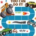 Monster Truck Reward Chart, Printable Reward Chart Kids, Potty Training ...