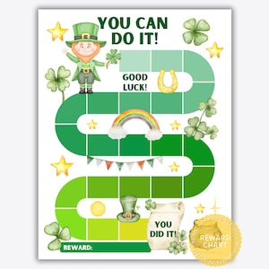 Leprechaun Reward Chart: St. Patrick's Day Kids Behavior (PDF) - Etsy