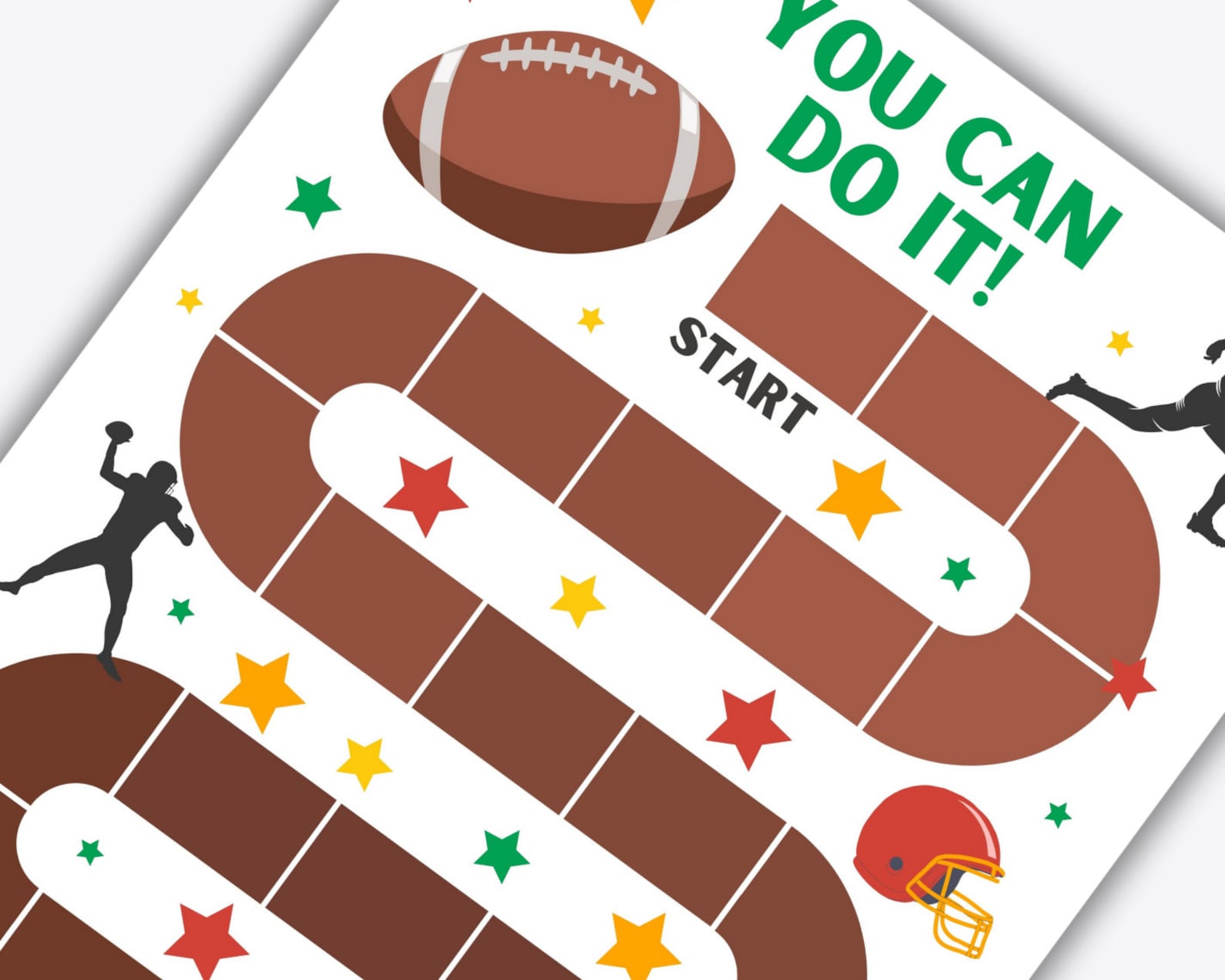 Football Reward Chart Printable Kids Reward Chart Behavior Chart Boys ...