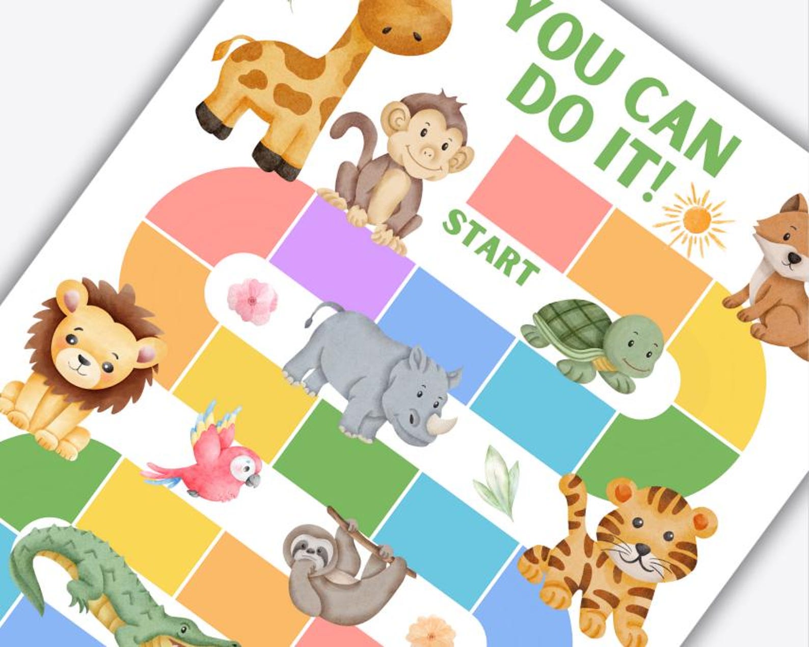 Zoo Animals Reward Chart: Kids Behavior & Potty Training (PDF) - Etsy