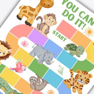 Zoo Animals Reward Chart: Kids Behavior & Potty Training (PDF) - Etsy