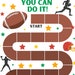 Football-themed Printable Reward Chart for Boys: Behavior, Potty ...
