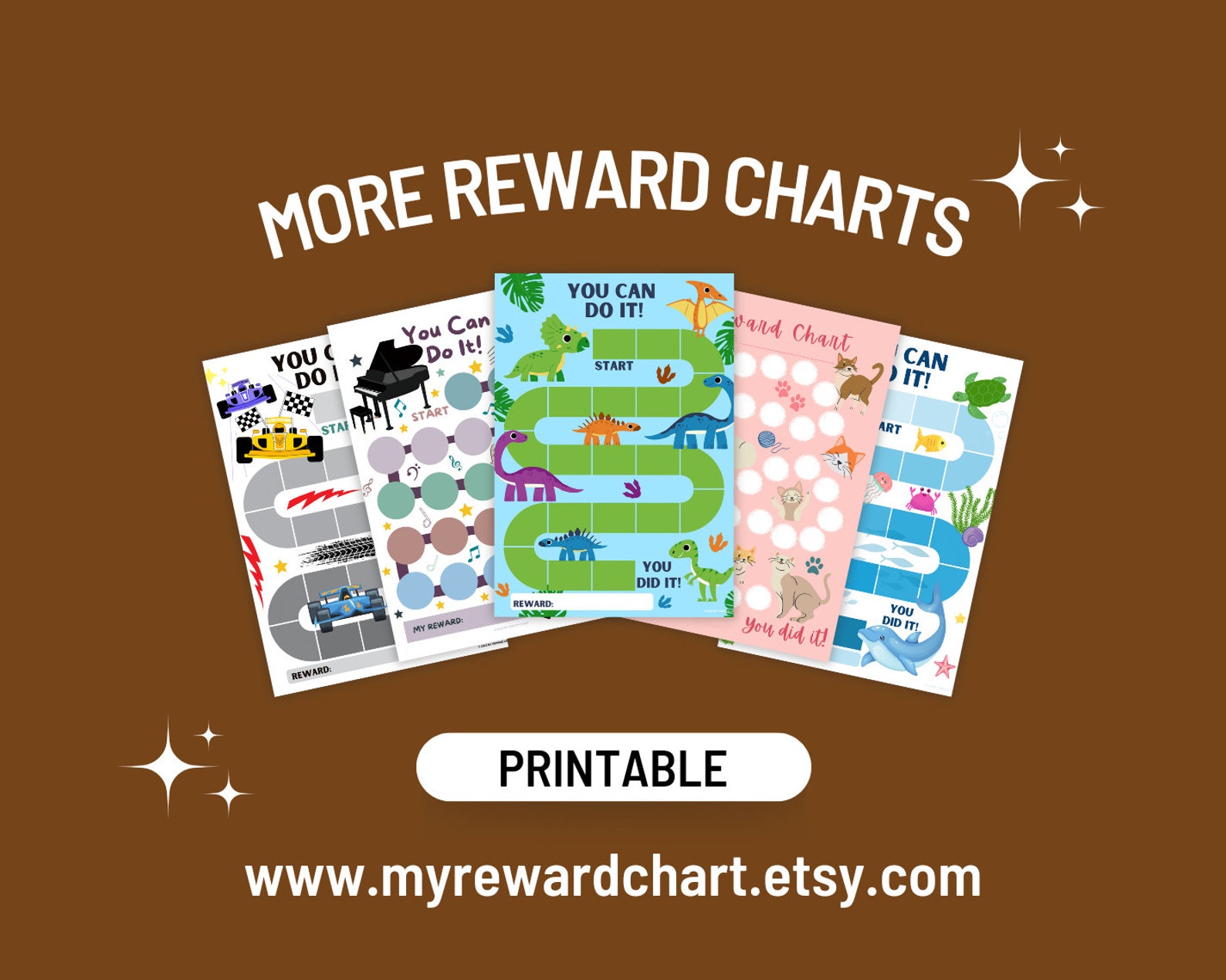 Chocolate Reward Chart, Candy Sticker Chart, Cute Holiday Potty ...