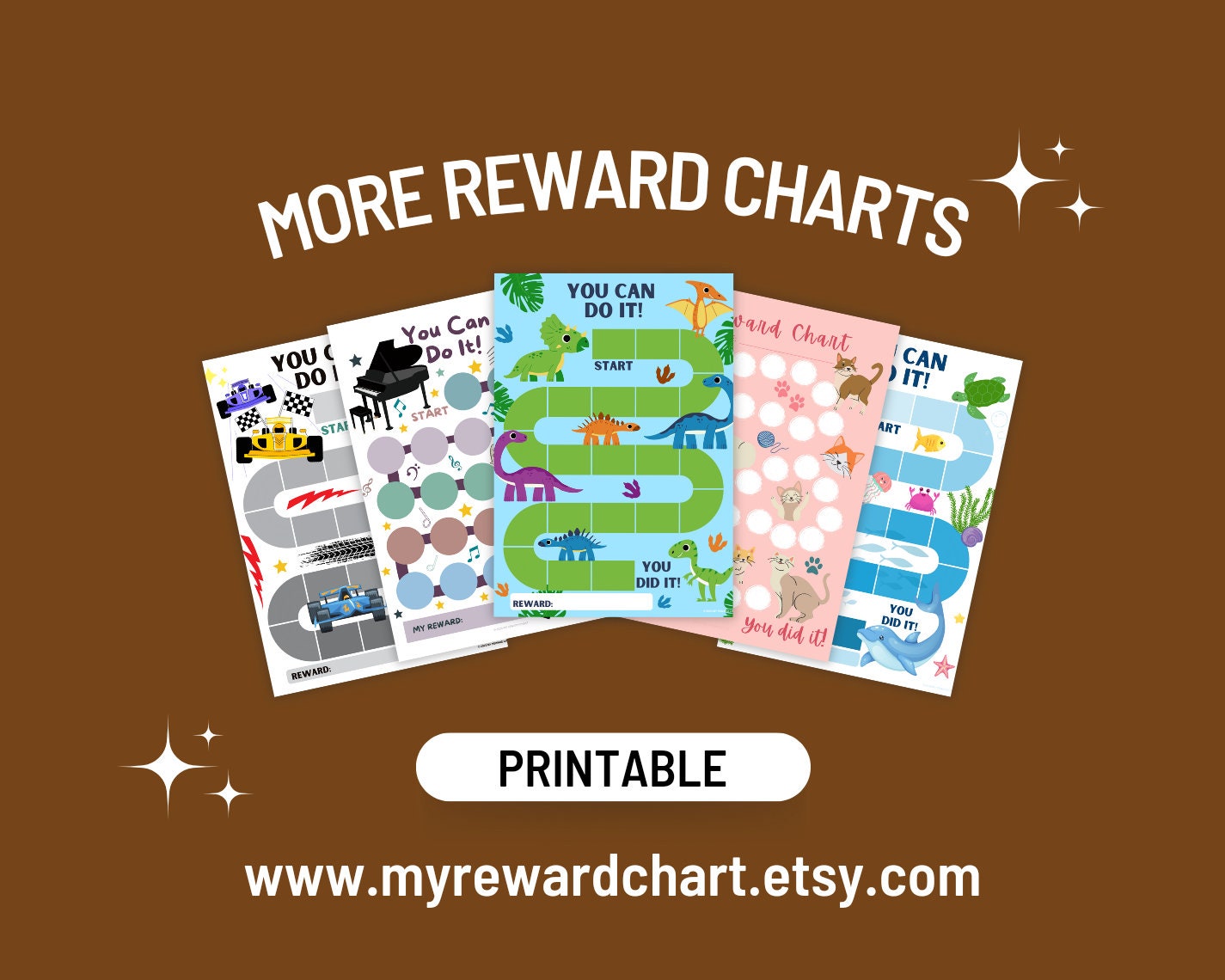 Chocolate Reward Chart, Candy Sticker Chart, Cute Holiday Potty ...