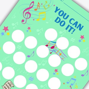 Printable Music Reward Chart, Music Practice, Violin Practice Chart ...