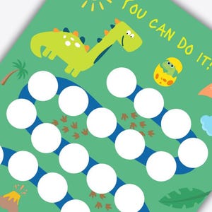 Dinosaur Reward Chart: Potty Training, Sleep, Chores (PDF) - Etsy