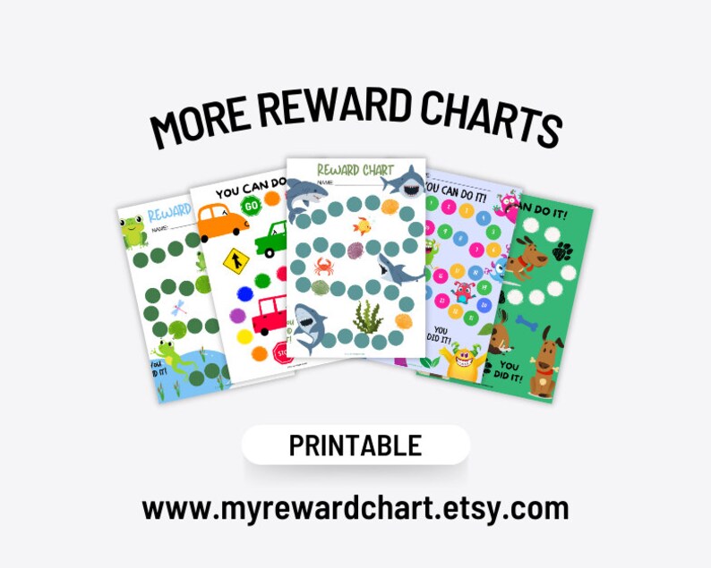 Reward Chart Printable, Kids Reward Chart, Potty Training Chart, Ocean ...
