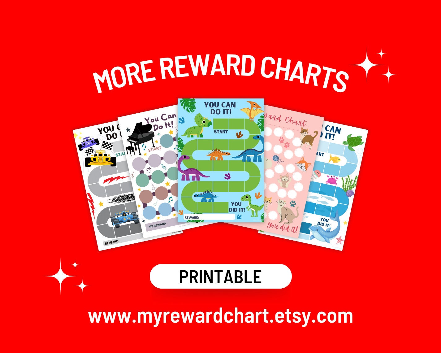 Rainbow Reward Chart Printable, Rainbow Potty Training Chart, Behavior ...