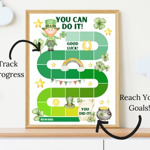 Leprechaun Reward Chart: St. Patrick's Day Kids Behavior (PDF) - Etsy