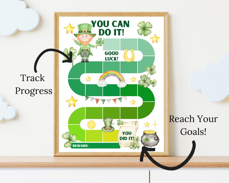 Leprechaun Reward Chart: St. Patrick's Day Kids Behavior (PDF) - Etsy