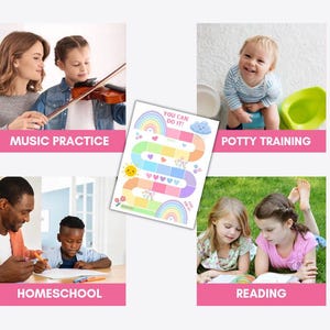 Rainbow Reward Chart Bundle, Printable Sticker Chart, Incentive Chart ...