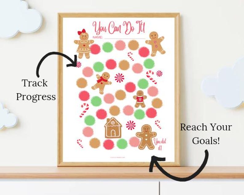 Christmas Reward Chart Bundle | Printable Holiday Sticker, Behavior ...