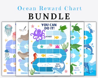 Printable Ocean Potty Reward Chart - Etsy