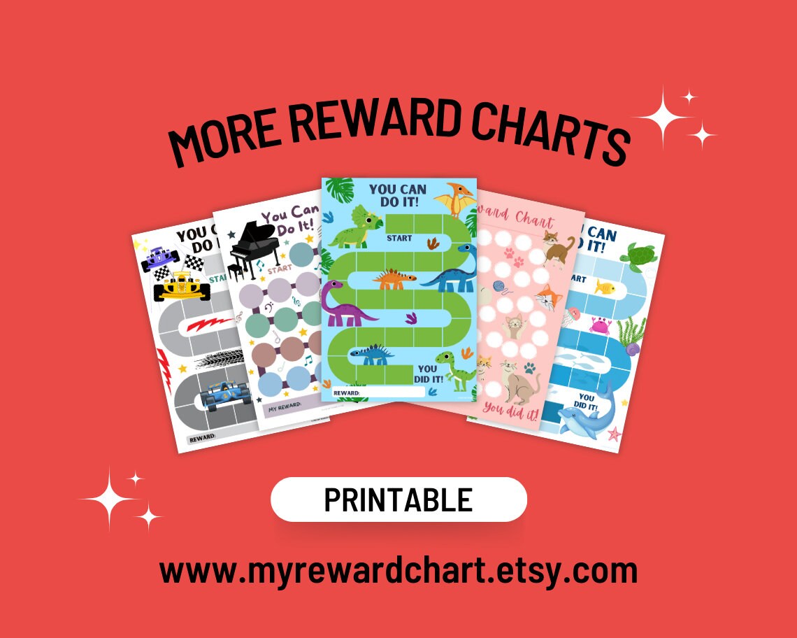 Printable Ladybug Reward Chart: Kids Behavior & Potty Training (digital ...