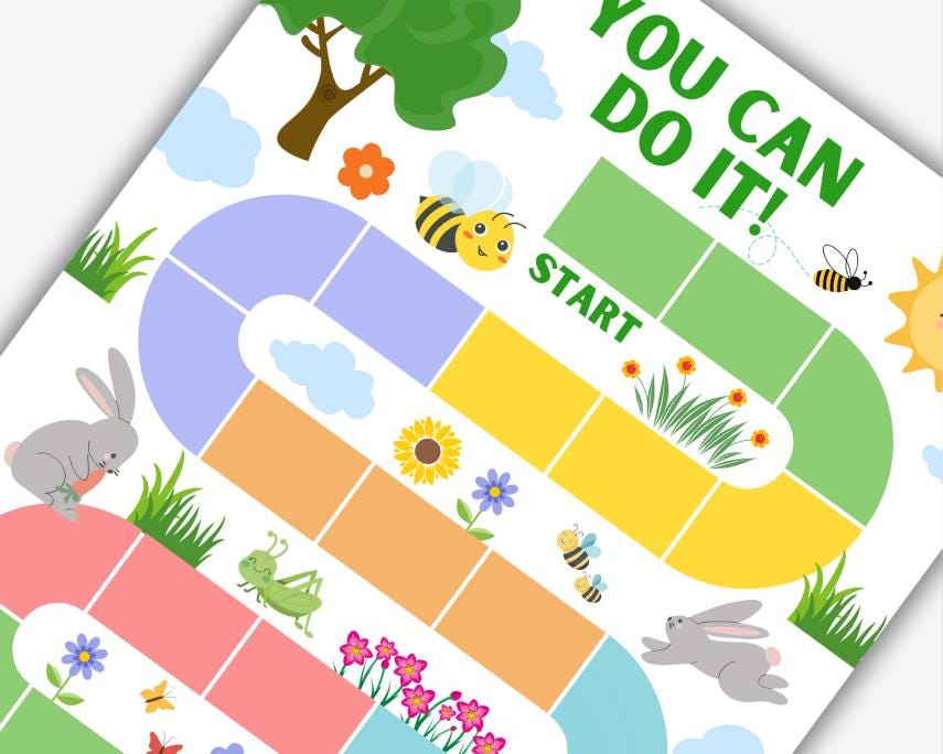 Summer Nature Reward Chart: Kids Behavior Tracker (PDF, JPG, PNG) - Etsy