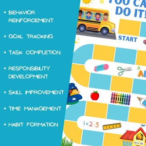 Back to School Reward Chart: Printable Behavior Tracker (PDF Download ...
