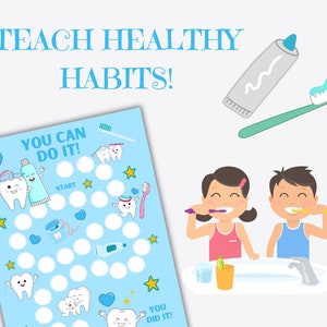 Brush My Teeth Reward Chart Printable Kids Reward Chart, Good Behavior ...