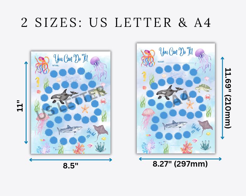 Under the Sea Behavior Chart: Ocean Animal Reward System (PDF) - Etsy