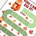 Fall Reward Chart Printable Autumn Sticker Chart, Fox Reward Chart ...