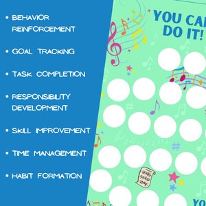 Printable Music Reward Chart, Music Practice, Violin Practice Chart ...