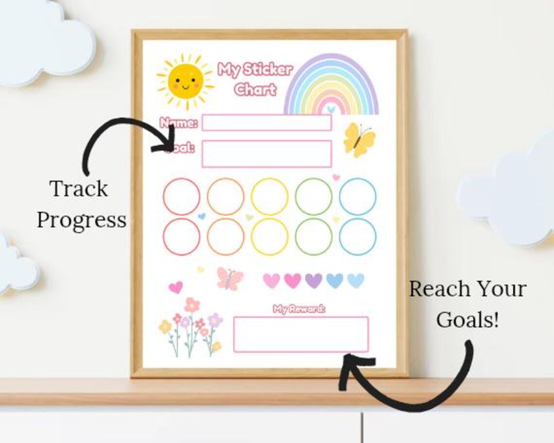 Classroom Reward Charts Bundle Stars and Rainbows Behavior Charts ...