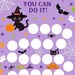 Halloween Cat Reward Chart: Spooky Kids Printable (PDF) - Etsy