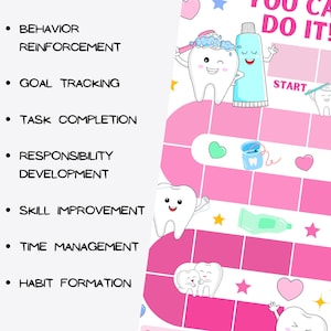 Reward Chart, Brush Your Teeth Reward Chart, Kids Reward Chart, Teeth ...