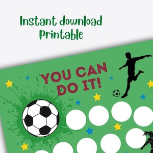 Soccer Reward Chart, Soccer Sticker Chart, Sports Reward Chart ...