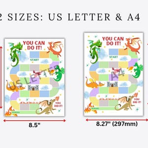 Dragon Reward Chart, Sticker Chart, Behavior Chart, Potty Training ...