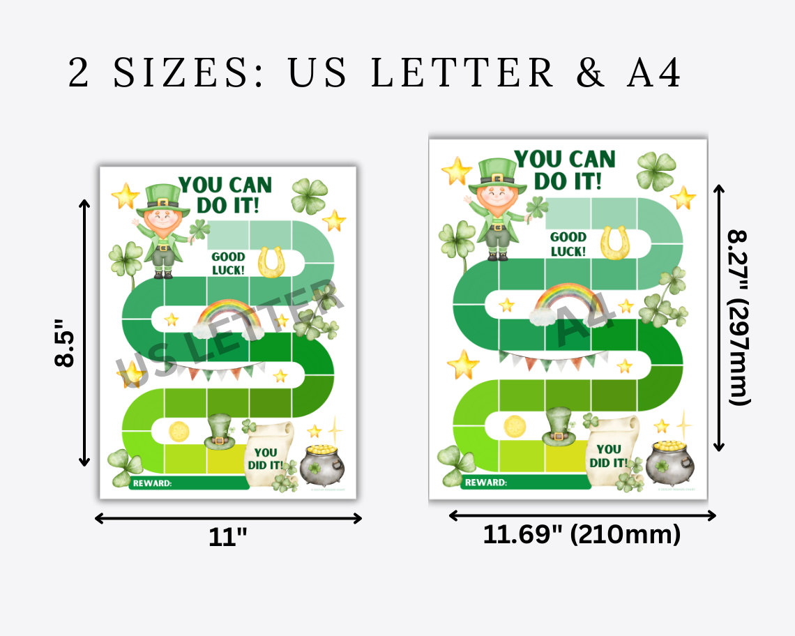 Leprechaun Reward Chart, St. Patrick's Day Reward Chart Kids, Kids ...