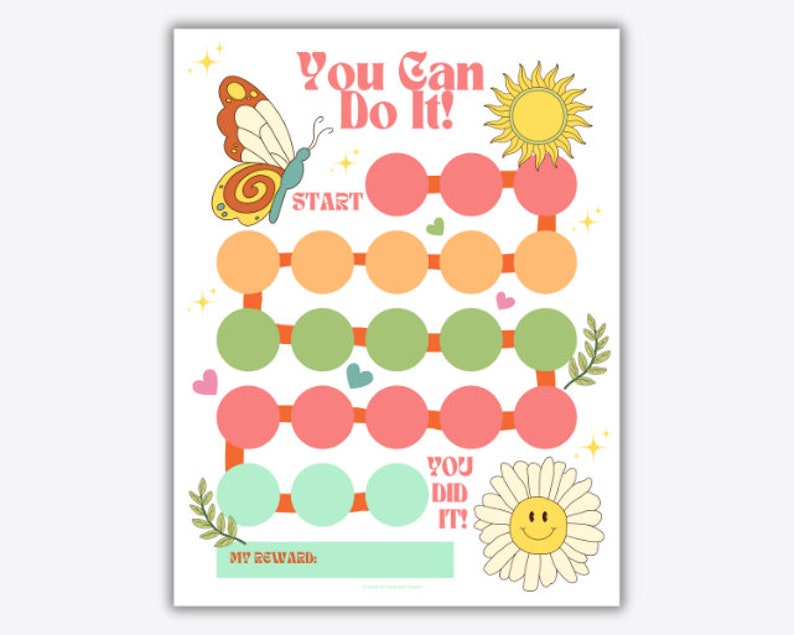 Flower Reward Chart, Butterfly Sticker Chart, Behavior Tool, Classroom ...