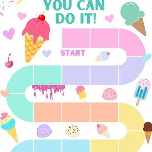 Ice Cream Reward Chart, Behavior Chart, Sticker Chart, Potty Training ...