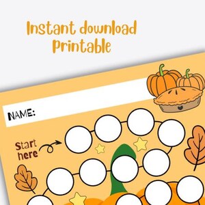 Fall Turkey Reward Chart: Thanksgiving Potty Training (printable) - Etsy