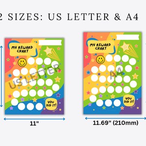 Kids Reward Chart Printable, Sticker Chart for Classroom, Goal Setting ...