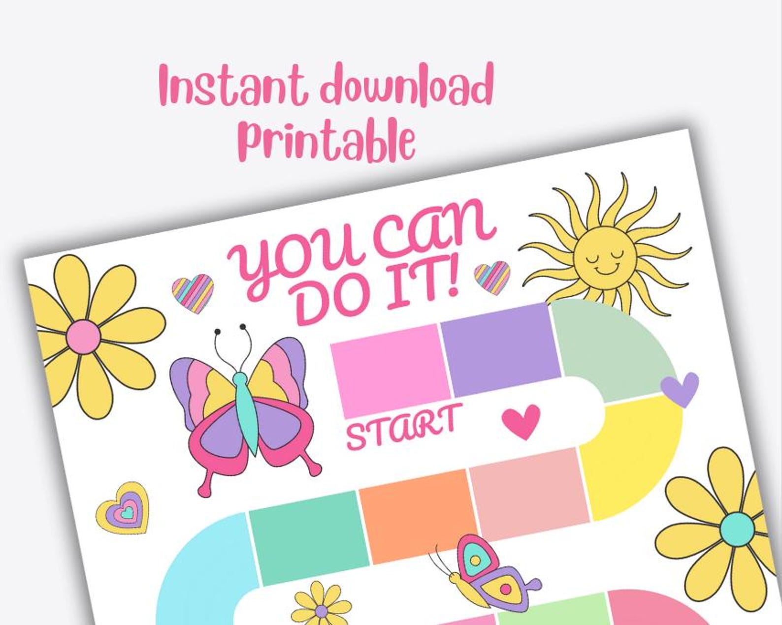 Groovy Butterfly Reward Chart: Kids Behavior Tracker (PDF, PNG, JPG) - Etsy