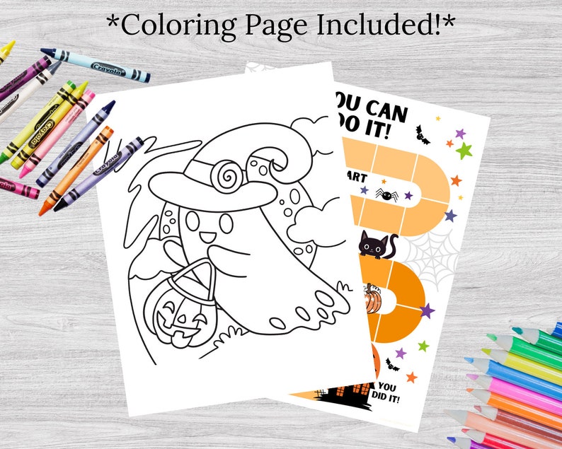 Halloween Reward Chart: Kids Behavior & Potty Training (printable PDF ...