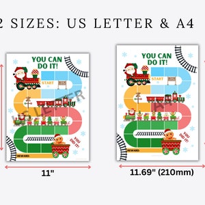Train Reward Chart, Christmas Sticker Chart, Reward Chart Kids ...