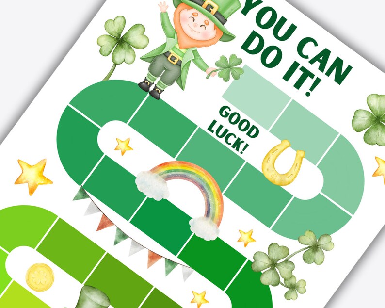 Leprechaun Reward Chart: St. Patrick's Day Kids Behavior (PDF) - Etsy