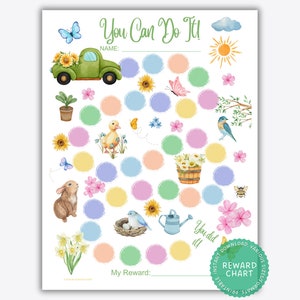 Spring Reward Chart, Flower Class Reward Chart, Summer Reward Chart ...