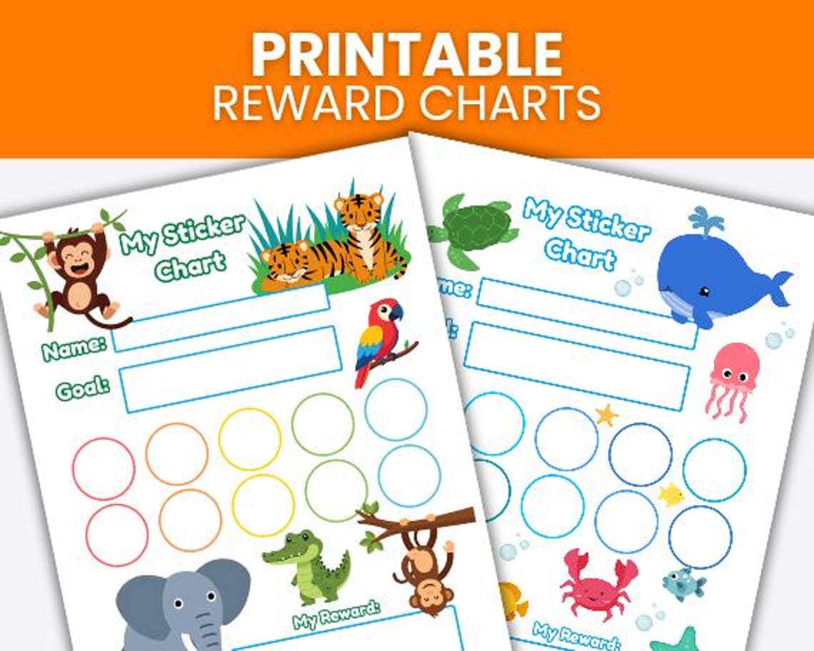 Classroom Reward Charts Bundle Jungle and Ocean Behavior Charts ...